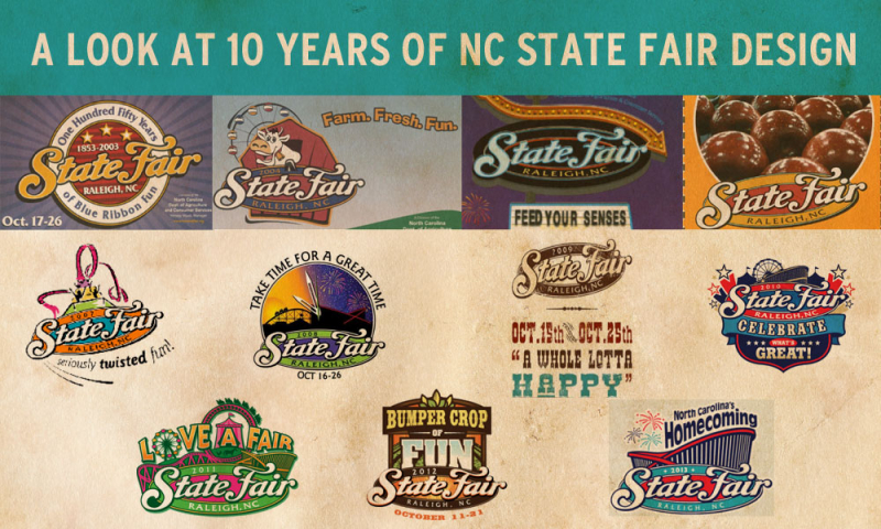 A look at 10 years of NC State Fair Design | AIGA Raleigh
